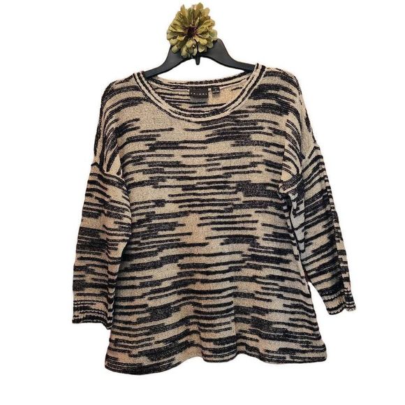 Tribal | Sweaters | Tribal Knit Sweater Beige Andblack Size M | Poshmark